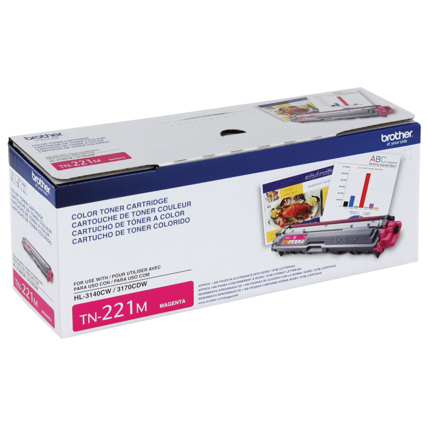 Brother TN221M | Standard-Yield Magenta Toner Cartridge
