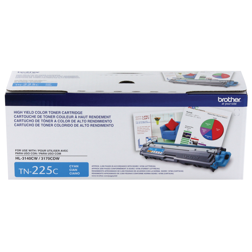Brother TN225C | High-Yield Cyan Toner Cartridge - Brother