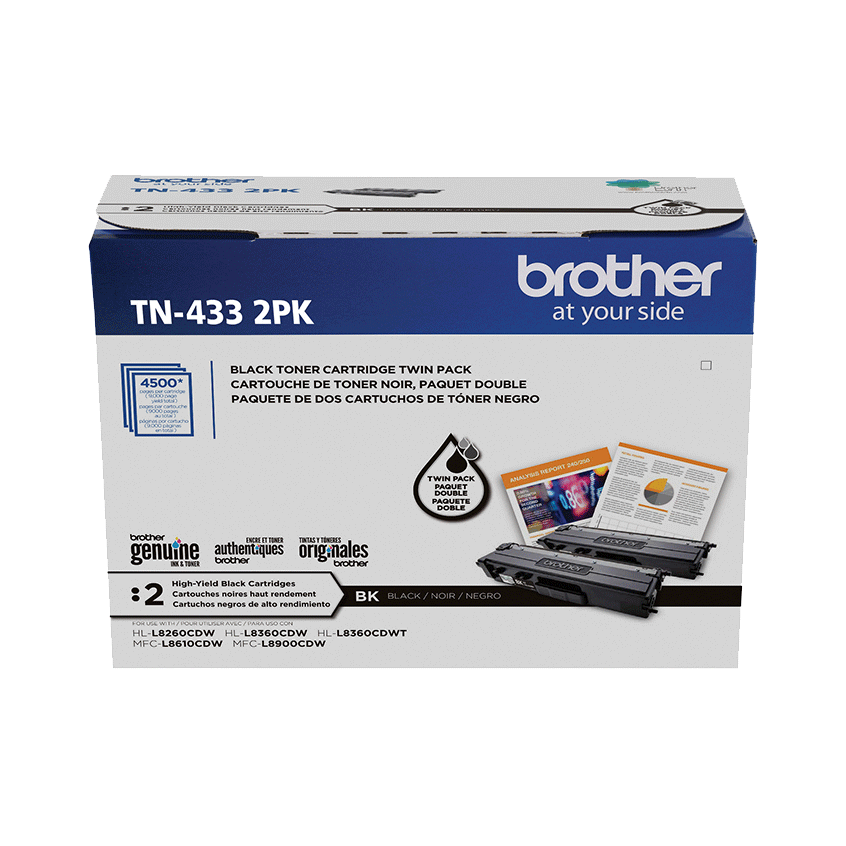 TN433 2PK | By Brother