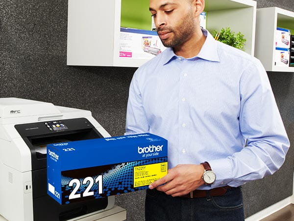 Brother TN221Y | Standard-Yield Yellow Toner Cartridge
