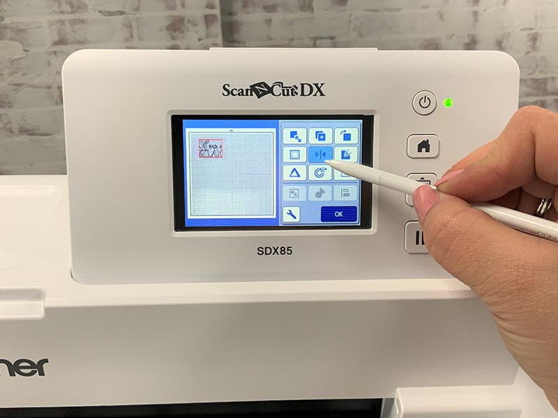 8. Select the half cut setting to only cut through the heat transfer ...