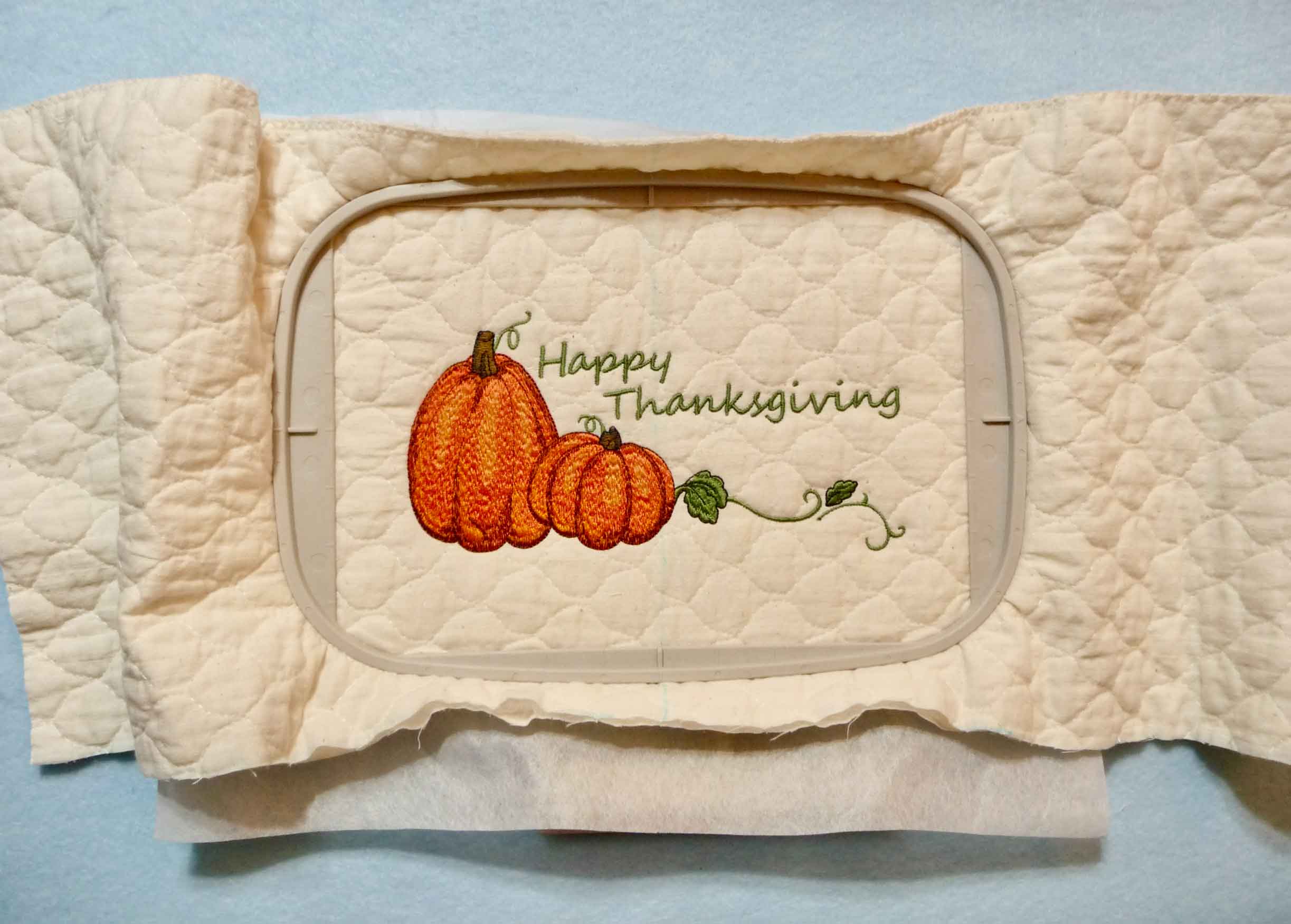 3. Finish container as follows: