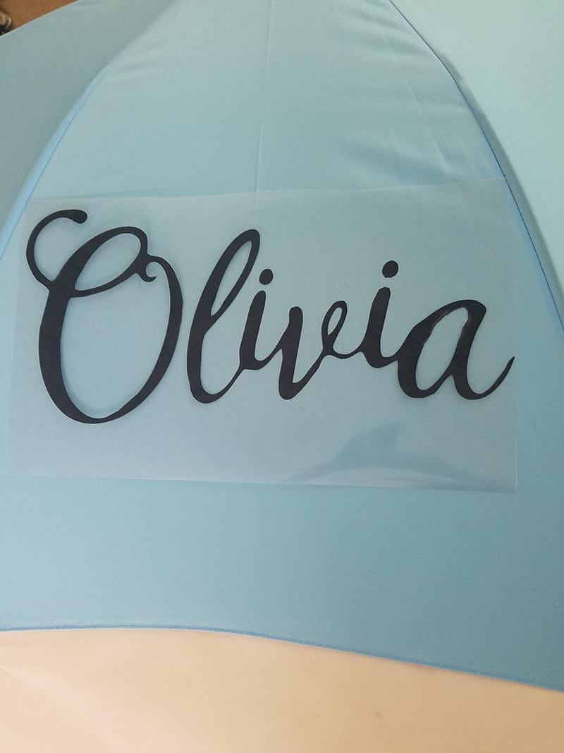 22. Open umbrella place on ironing board so the design can be ...