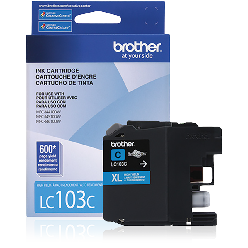 Brother LC103C | High-Yield Cyan Ink Cartridge - Brother