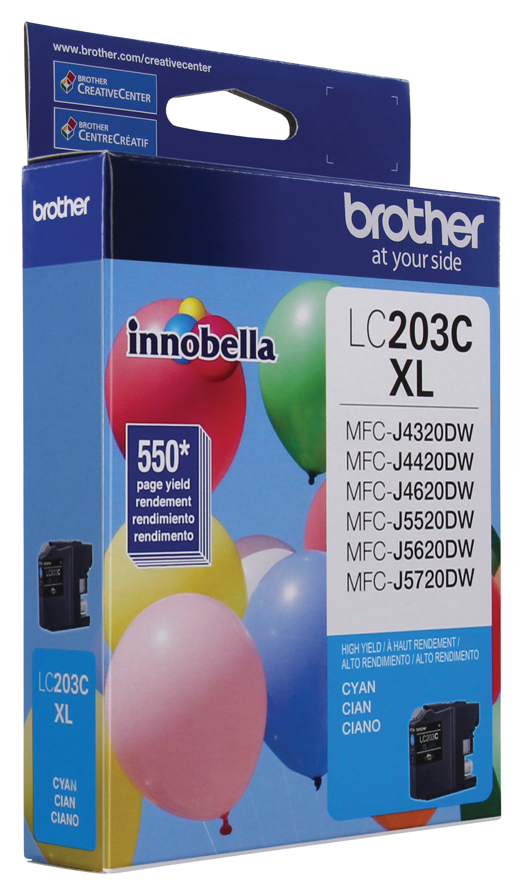 Brother LC203C | High-Yield Cyan Ink Cartridge - Brother