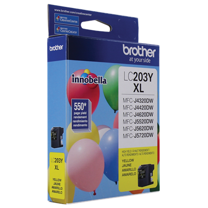 Brother LC203Y | High-Yield Yellow Ink Cartridge - Brother