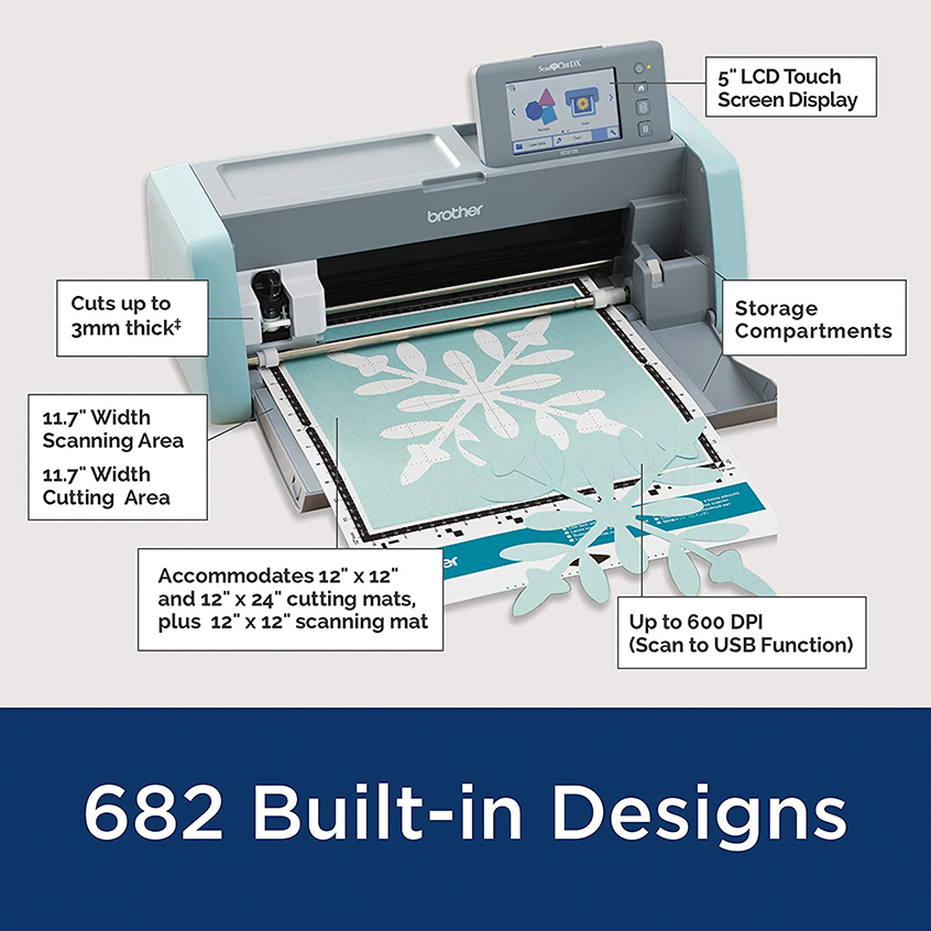 Brother SDX125E ScanNCut DX SDX125e With 682 Built-In Designs