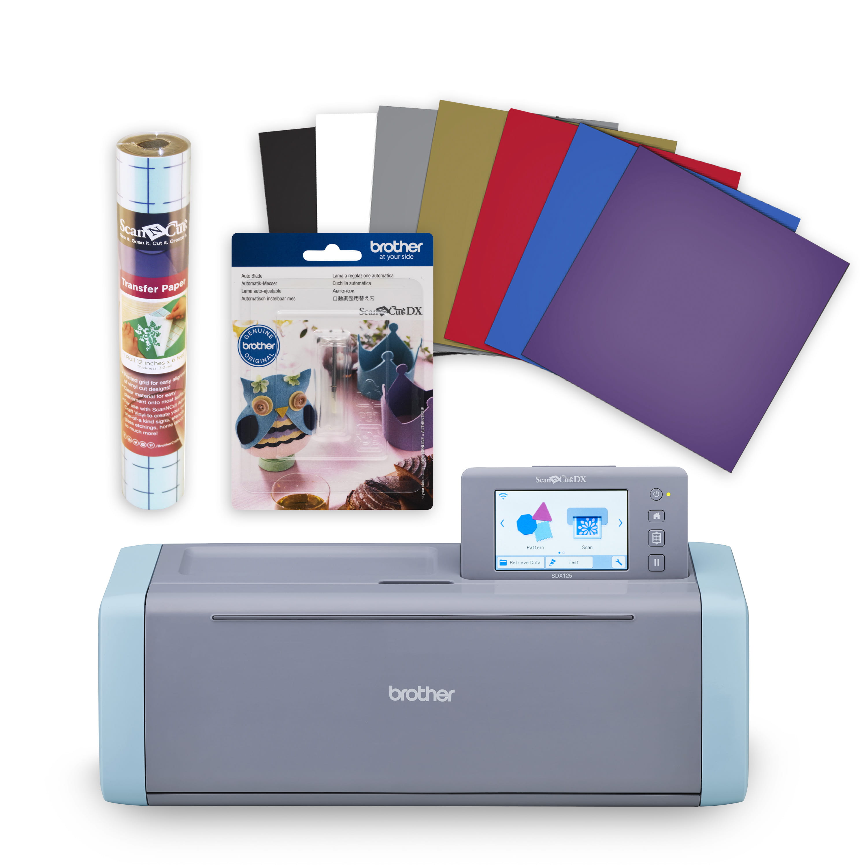 ScanNCut DX SDX125E Vinyl and Blade Bundle | ElectronicCuttingMachines ...