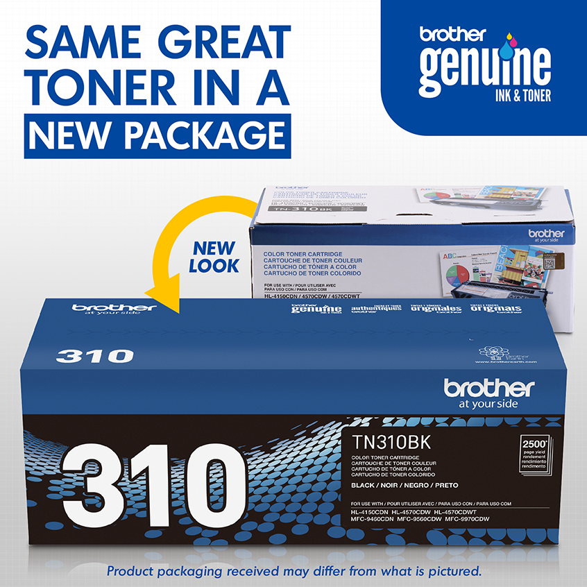 TN310BK | Brother Genuine Toner - Black | By Brother