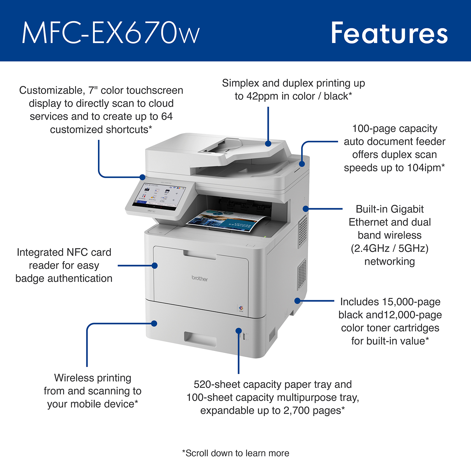 MFC-EX670W | PrintersAIOs | PrintersAIOsFaxMachines | By Brother