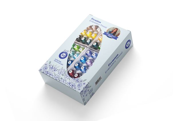 50 PC Angela Wolf Thread Collection | HomeSewingEmbroidery | By Brother