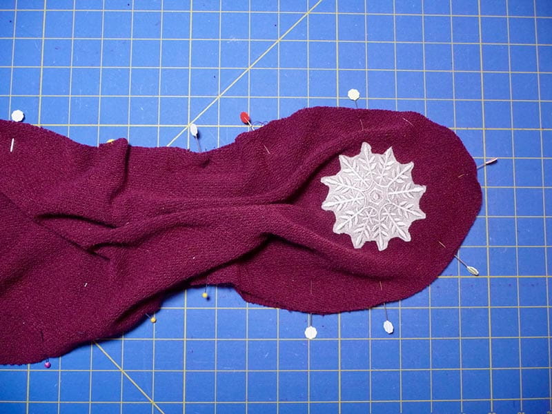 How to embroider a knit sweater scarf | Brother