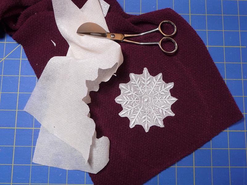 How to embroider a knit sweater scarf | Brother