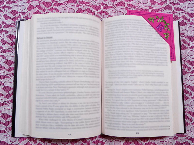 How to embroider a monogrammed bookmark | Brother