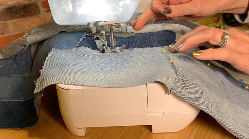 How to sew a patchwork denim hoodie | Brother