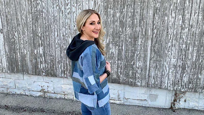 How to sew a patchwork denim hoodie | Brother