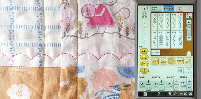 How to make a quilt with decorative stitches | Brother