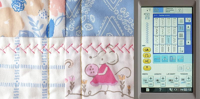 How to make a quilt with decorative stitches | Brother