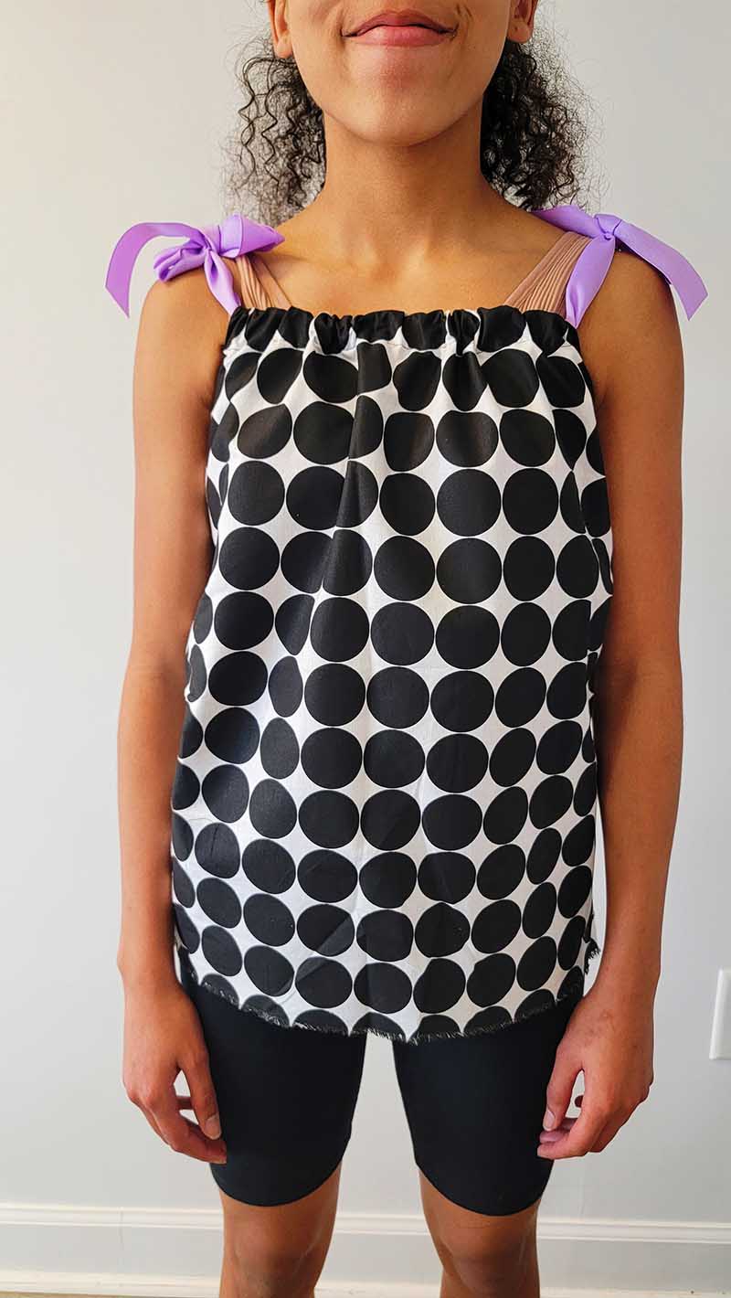 How to Make A Ribbon Tie Strap Top